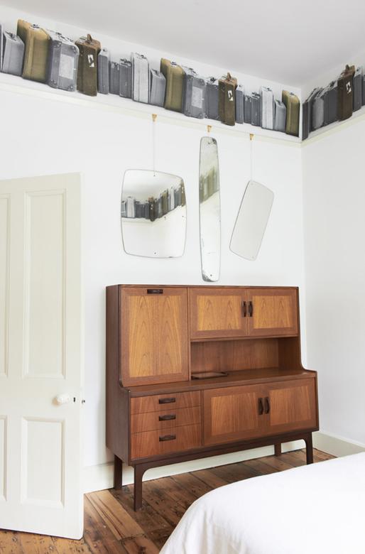 Suitcase Border | Deborah Bowness | Wallpaper | Enquire Today | Artisan