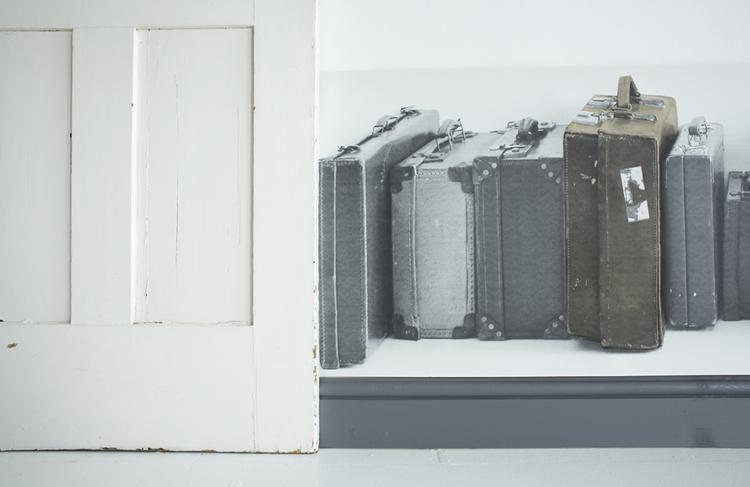 Suitcase Border | Deborah Bowness | Wallpaper | Enquire Today | Artisan