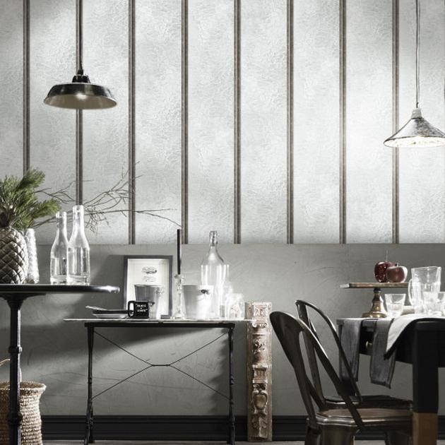 Brushed steel vertical loft windows | Koziel | Wallpaper | Artisan