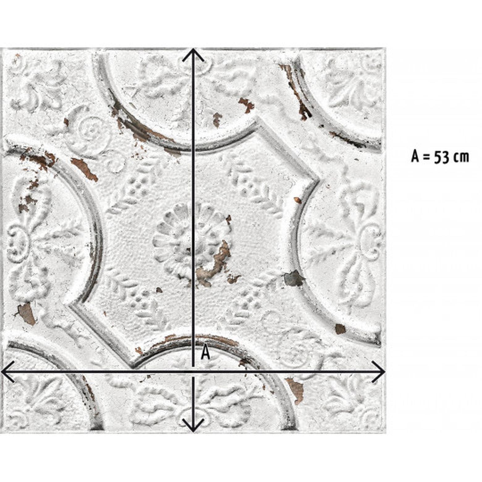 Antique white tin tiles | Koziel | Wallpaper | Artisan