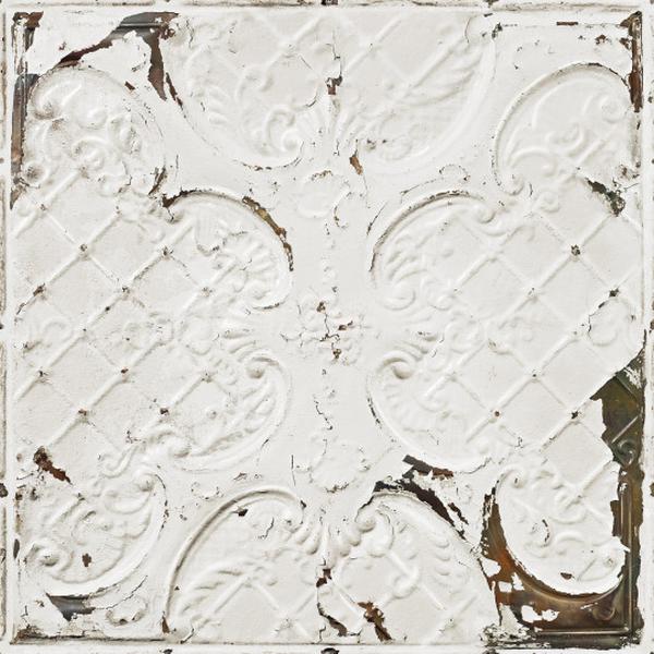 Antique white tin tiles | Koziel | Wallpaper | Artisan