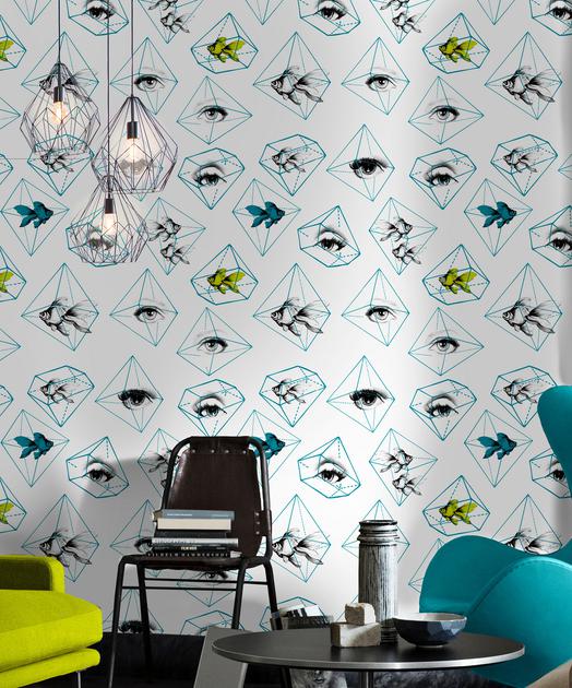 Fish Eye | MINDTHEGAP | Wallpaper NZ | Artisan