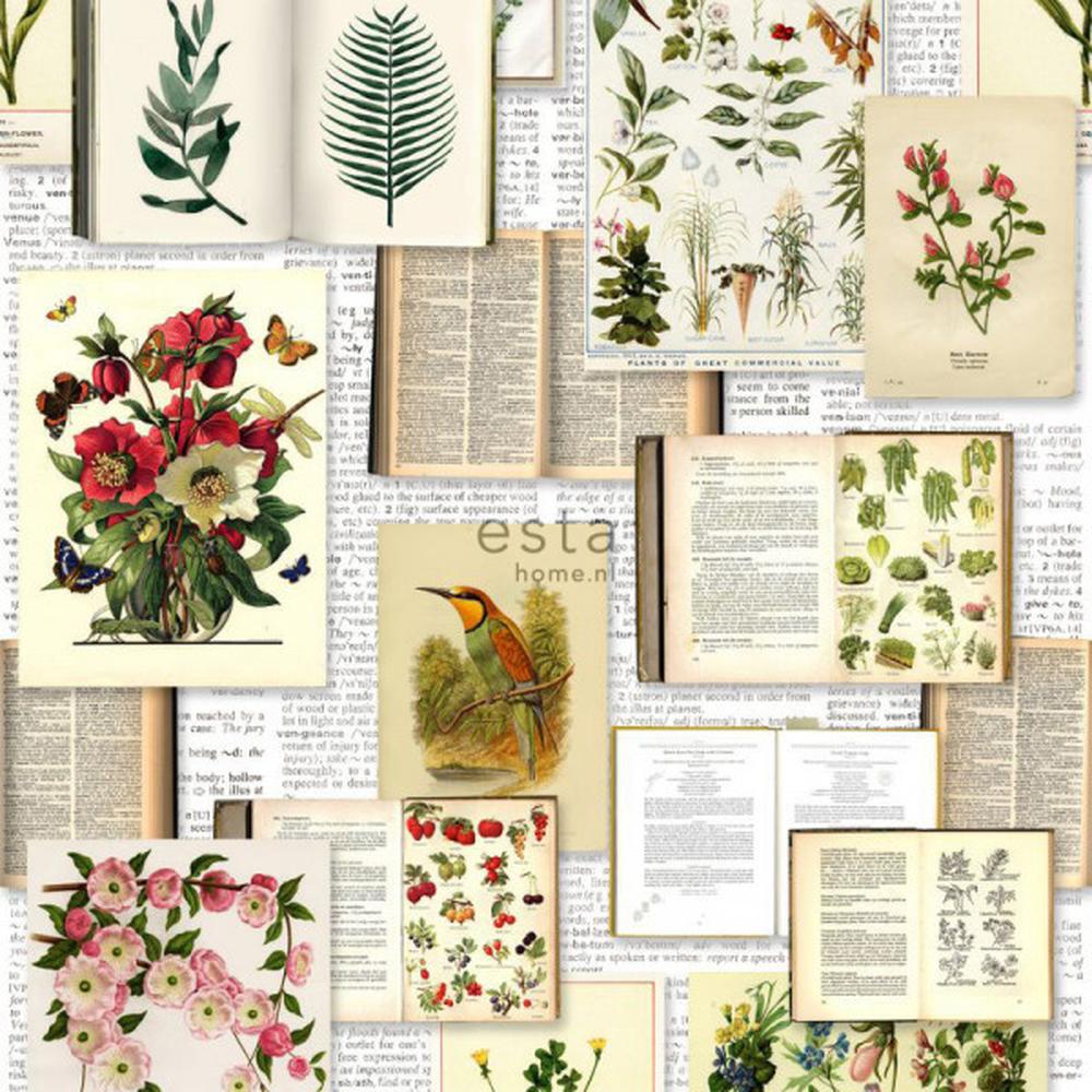 XXL pages of a botanical book | Wallpaper NZ | Esta Home | Artisan